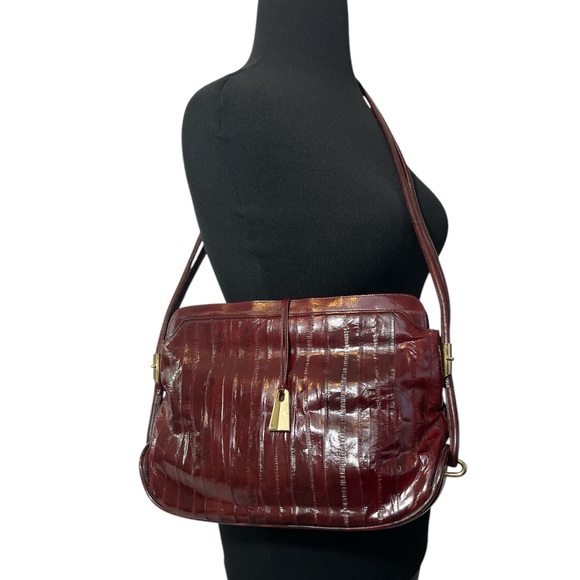 Vintage | Bags | Vintage Eel Skin Shoulder Bag Purse Retro 8s 90s Y2k ...